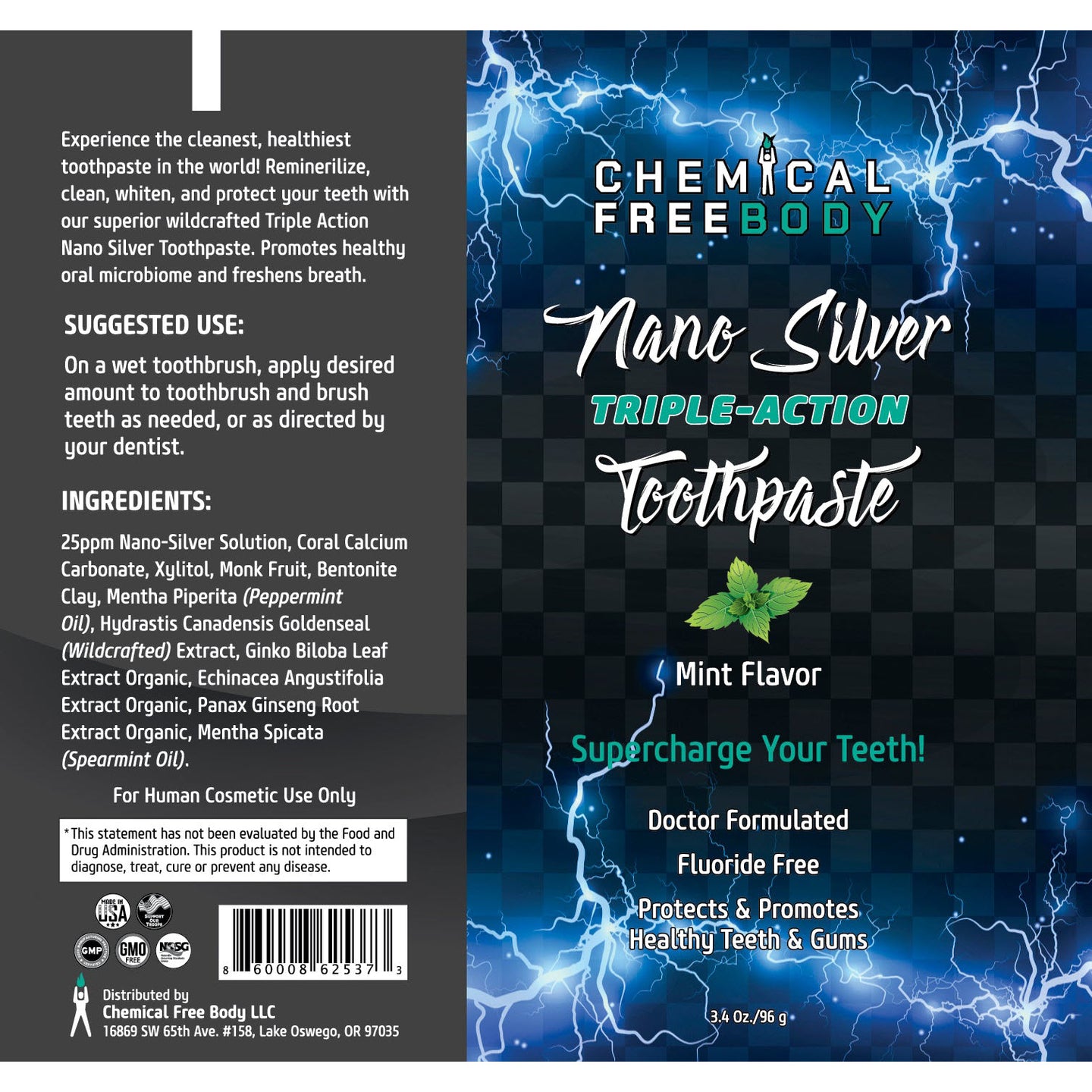 NANO SILVER TOOTHPASTE – Chemical Free Body