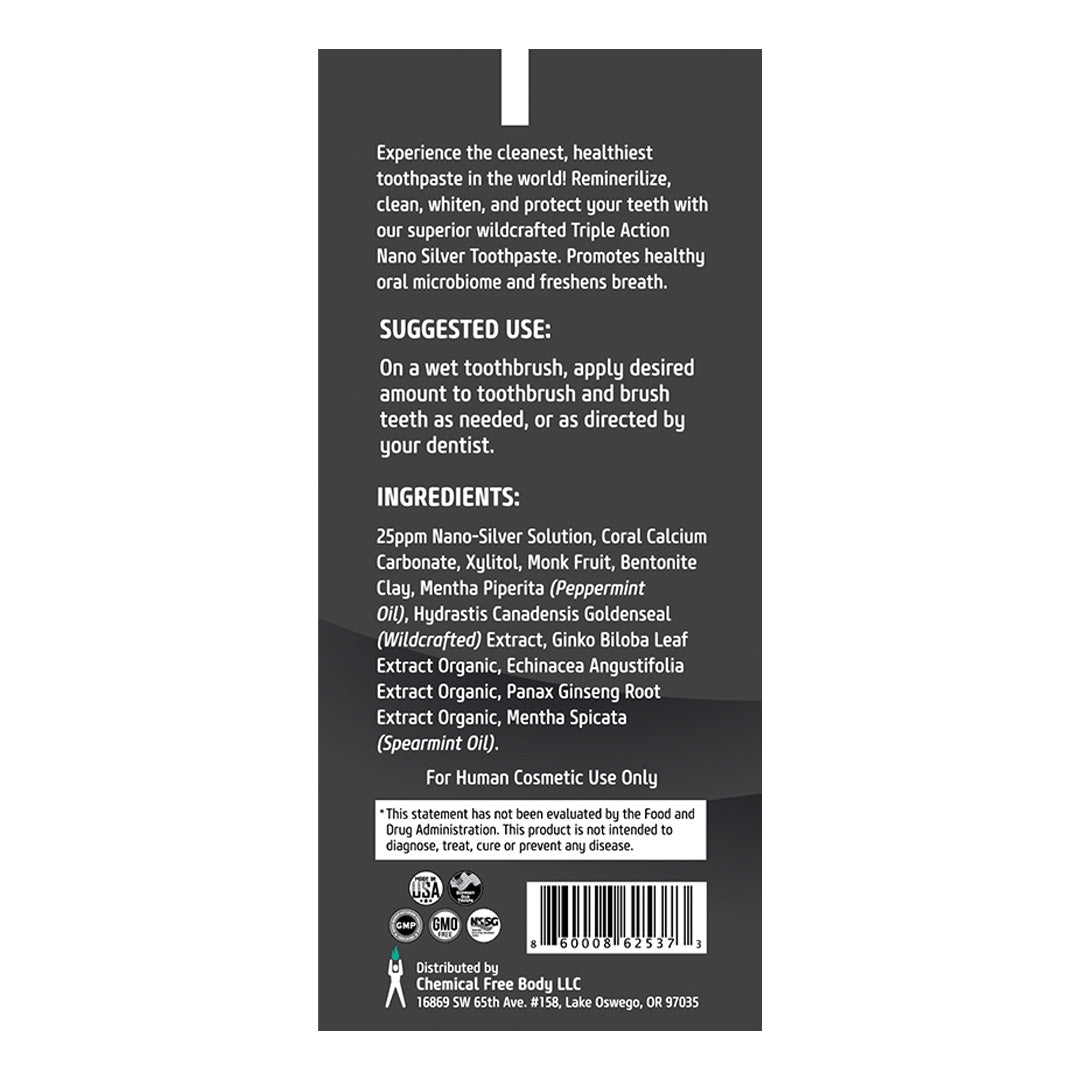 NANO SILVER TOOTHPASTE – Chemical Free Body