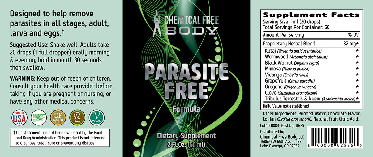 PARASITE FREE FORMULA – Chemical Free Body