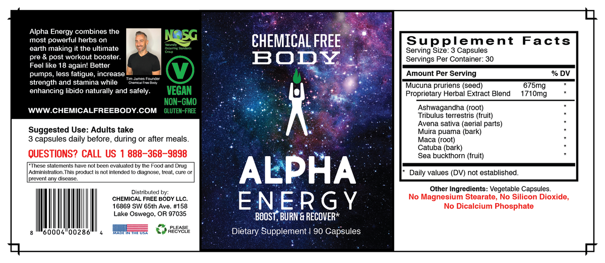 ALPHA ENERGY – Chemical Free Body